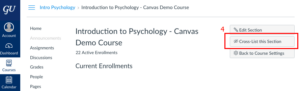 Manage Courses | Canvas at Georgetown | Georgetown University